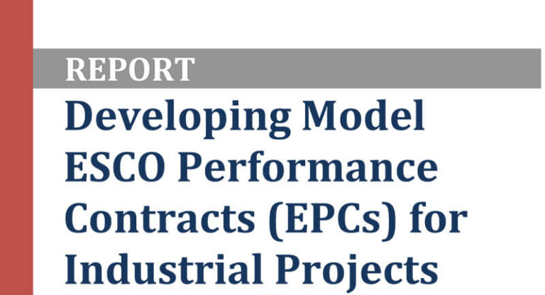 Developing Model ESCO Performance Contracts (EPCs) for Industrial ...