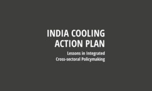 India Cooling Action Plan: lessons in integrated cross-sectoral ...